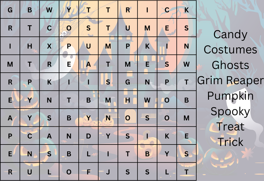 Word Search: Halloween Quiz - By AstronoMae