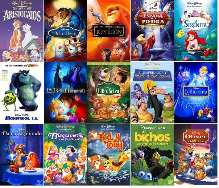 Disney/Pixar Movies - Spanish Covers (Picture Click) Quiz - By MissDianaP