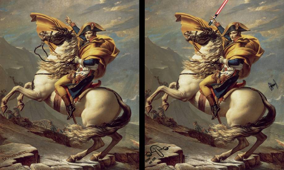 Spot the Difference: Napoleon Crossing the Alps Quiz - By Bernerner63