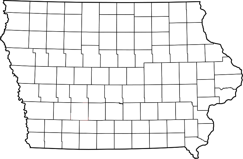 Counties of Iowa (Clickable Map) Quiz - By pelotek