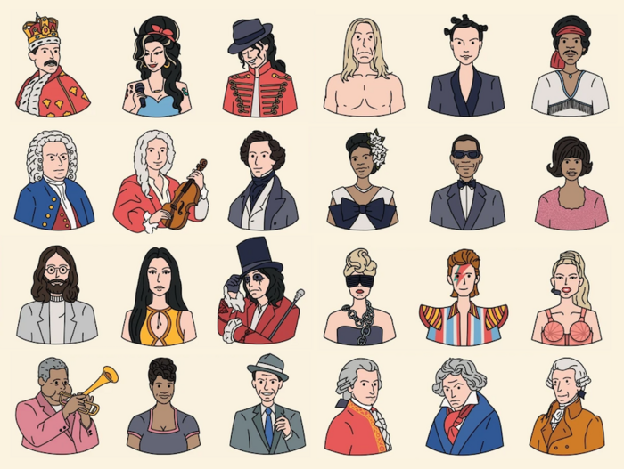 Multi-Genre Musicians as Cartoons Quiz - By cabruce1
