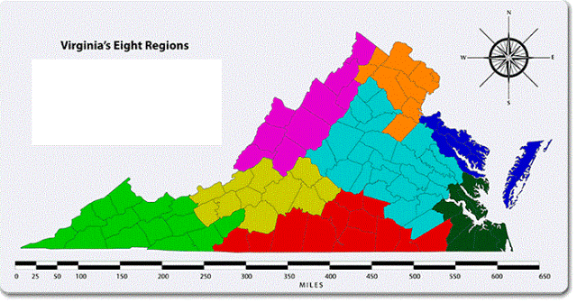 Regions of Virginia Quiz - By scole9179