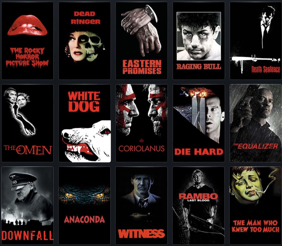 Movie Posters in Red & Black Quiz - By MSUKent
