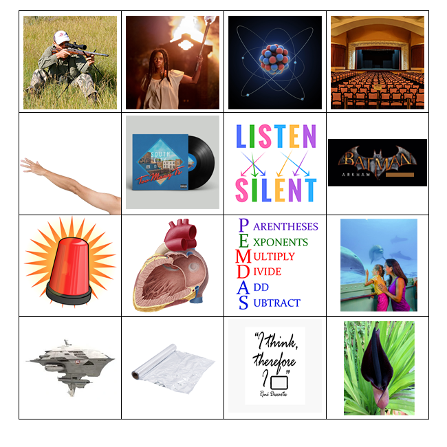 'A___M' Picture Click Quiz - By johncenafan612