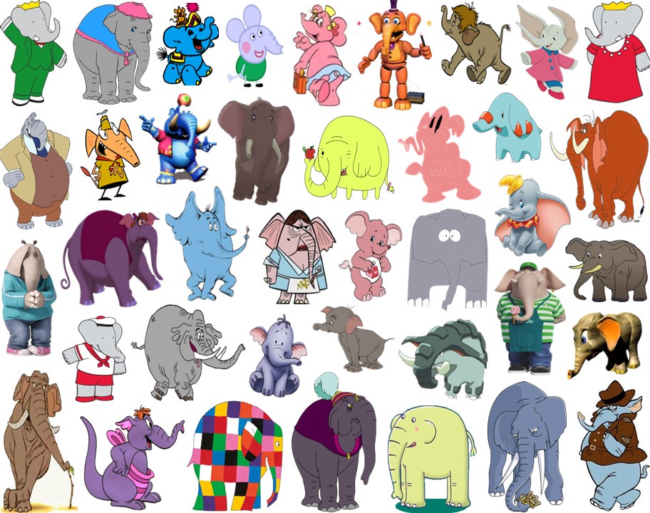 Click the Many Cartoon Elephants Quiz - By ddd62291