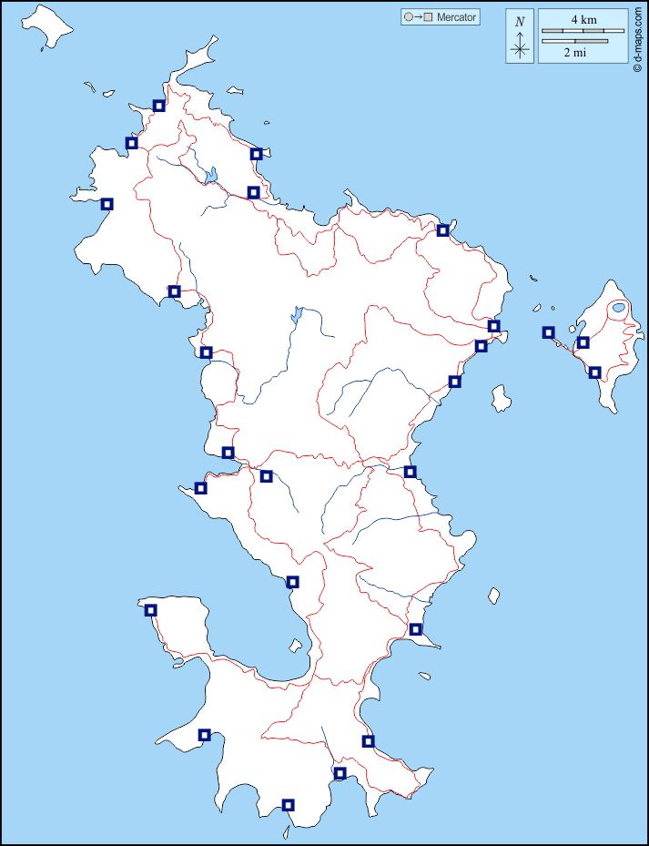 Place 25 Mayotte Cities/Towns on a Map Quiz - By victordedalus