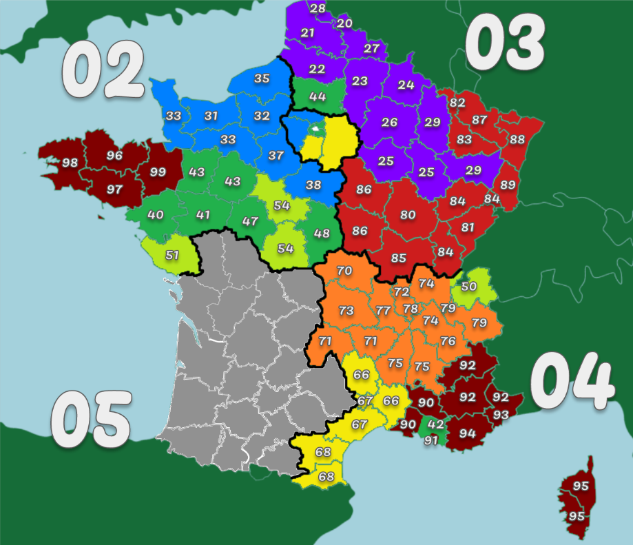 French phone codes (05) Quiz - By MrTardoss