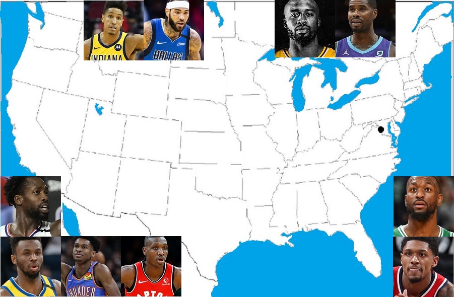 Initial Reaction-NBA-Power 5 Teams II (map click) Quiz - By DrCbus