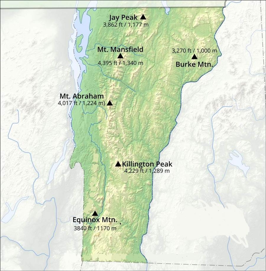Vermont Physical Geography Quiz - By mucciniale