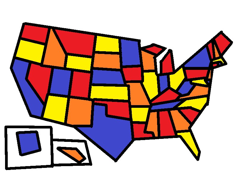 Oversimplified Maps: USA Quiz - By calebthomasgill
