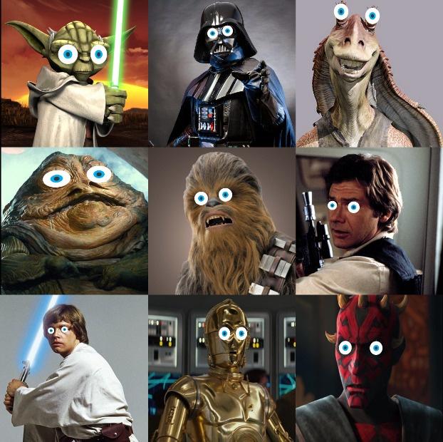 Spongebob's Eyes on Star Wars Characters Quiz - By jackfrog10