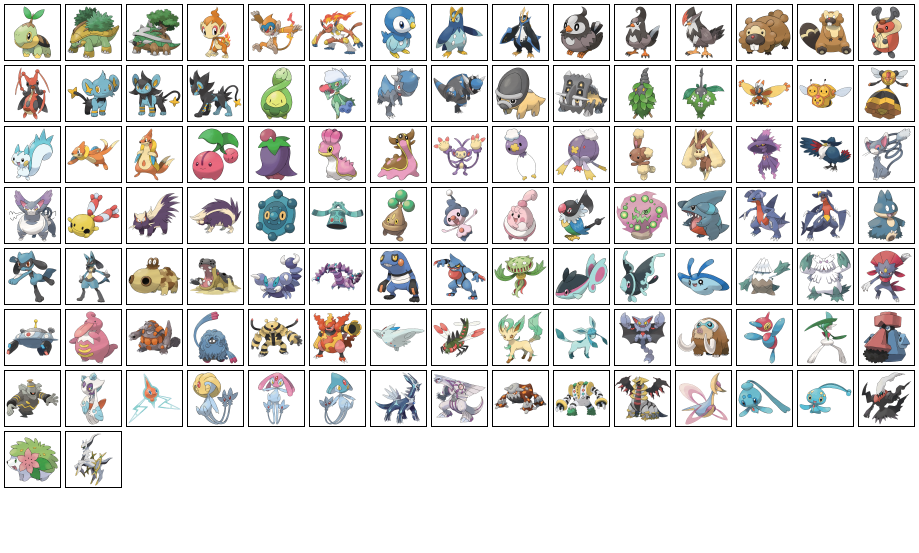 Click the Pokémon (Gen. IV) by Type Quiz - By Moai