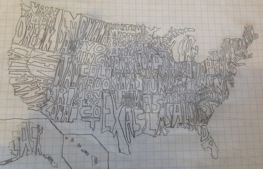 Word Map USA Quiz - By caseyw690
