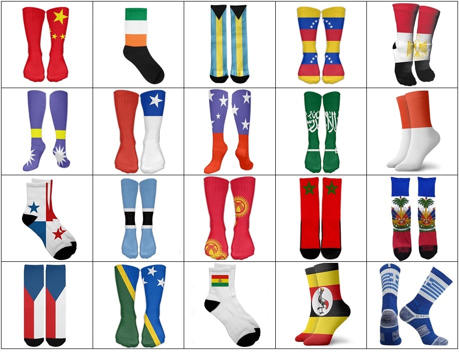 Country Flag by Socks Click II Quiz - By JackDots