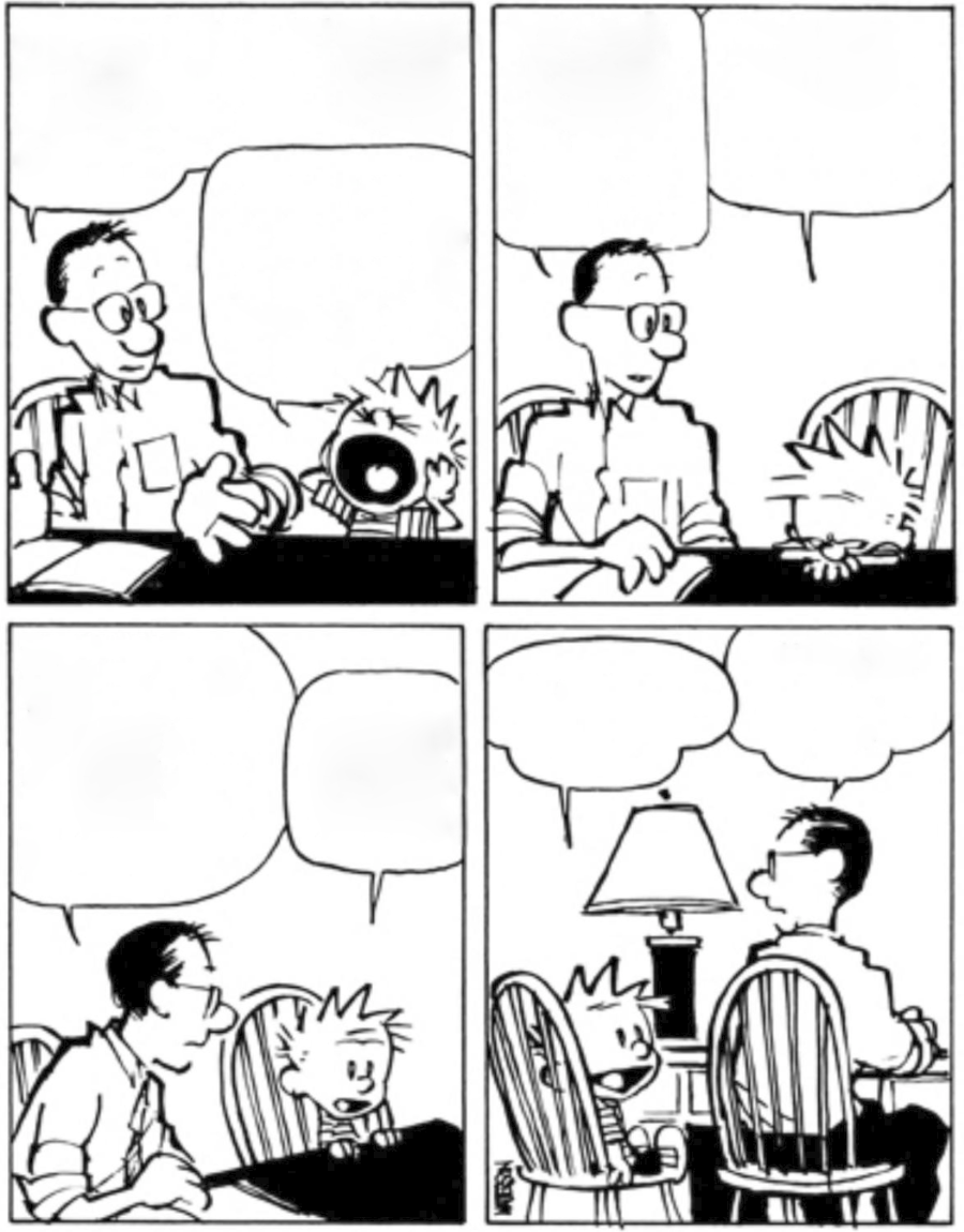 Comic Click: Math Jobs (Calvin and Hobbes) Quiz - By sparkblip