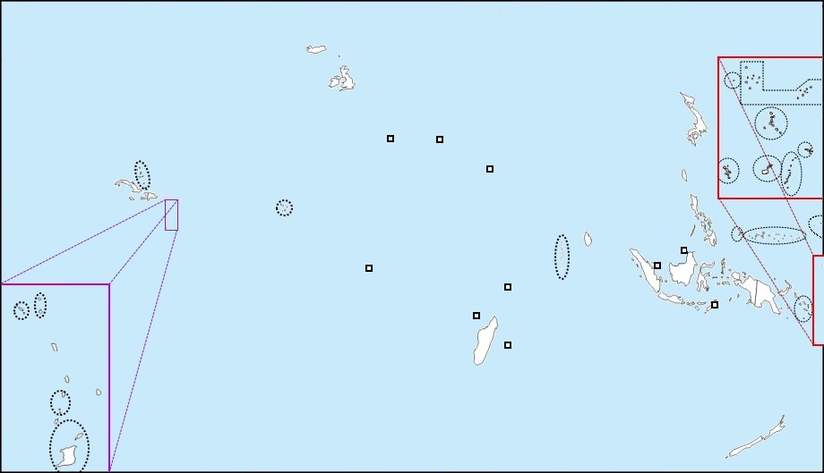 Find the island countries on map Quiz - By JollyPi