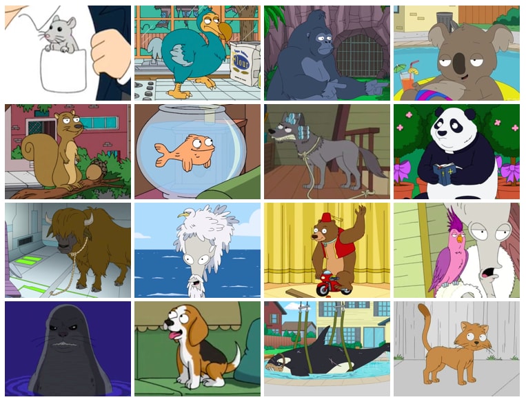 American Dad Animals Picture Click Quiz - By chaosBEE