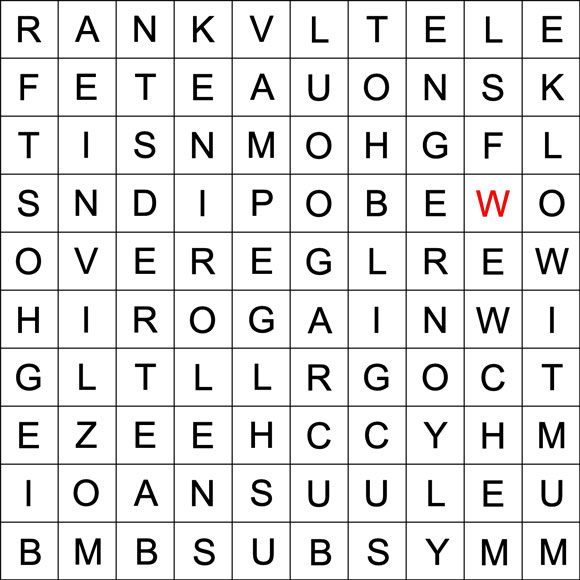 Letter Grid: Halloween Quiz - By Slinenfest