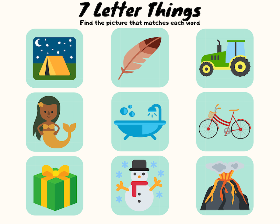 7 Letter Things Quiz - By lruss108