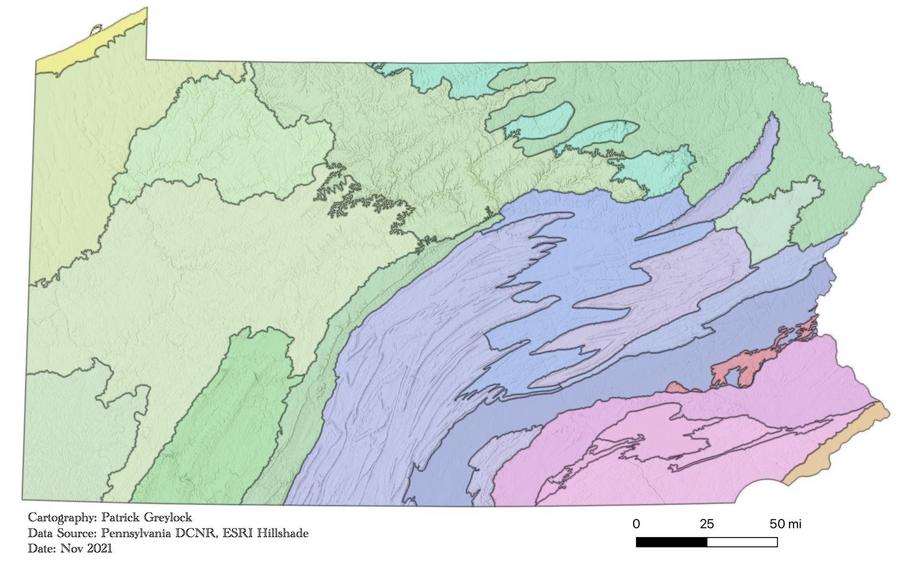 Physiographic Sections of Pennsylvania Quiz - By Patrick_Greylock