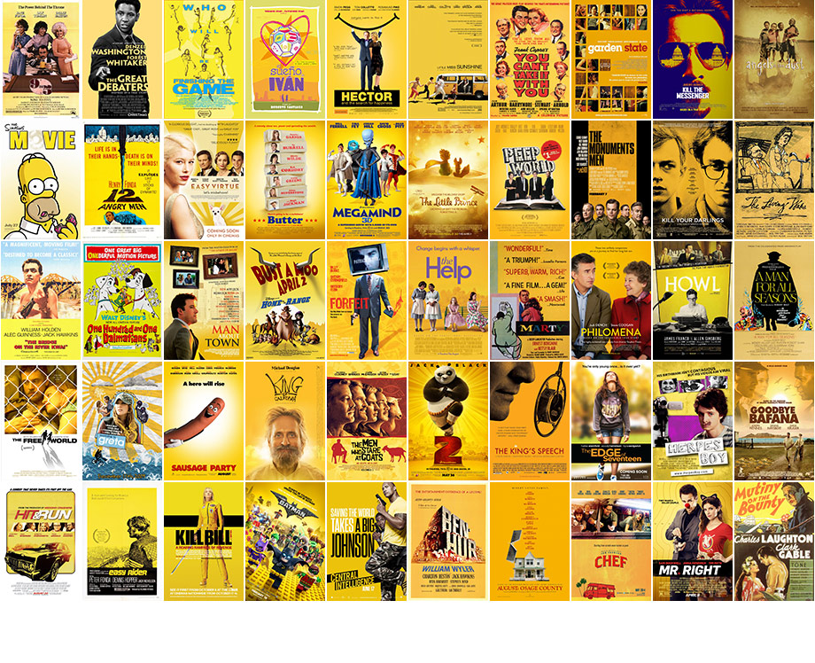 50 Clickable Yellow Posters Quiz - By Sheldon