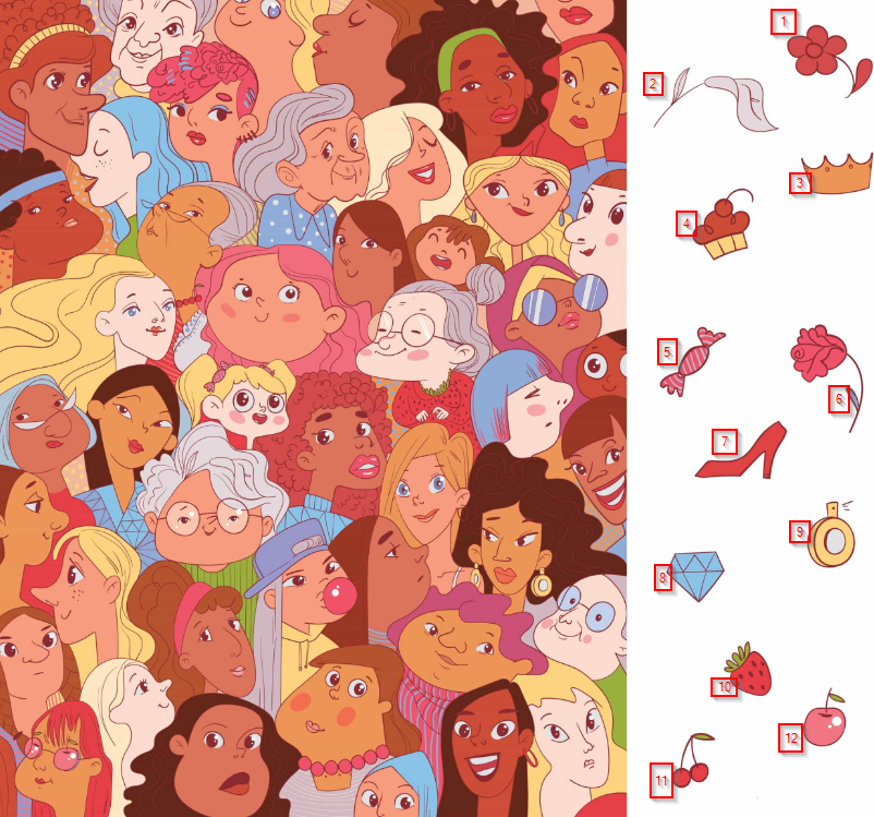 KIDS: Find The Hidden Items Quiz - By treessimontrees