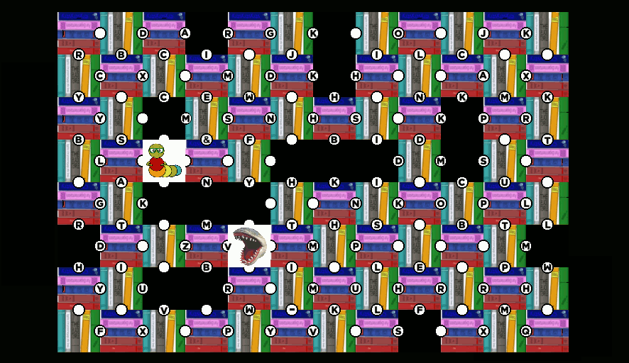 Bookworm (Maze and Cryptogram) Quiz - By jyrops