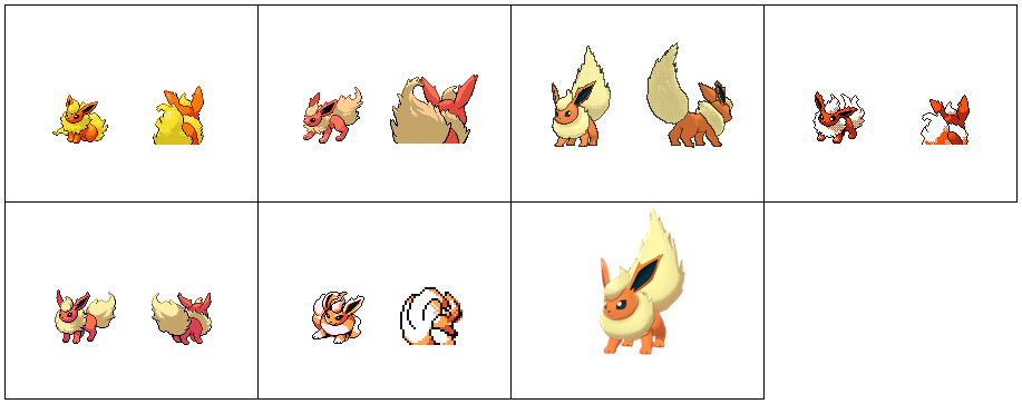 Pokémon: Flareon Sprites Quiz - By Moai