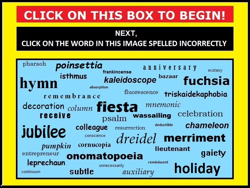 Find the Word Spelled Incorrectly Quiz - By Eobo