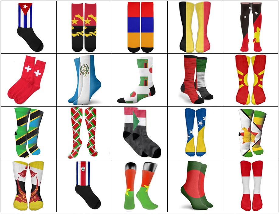 Country Flag by Socks Click VIII Quiz - By JackDots