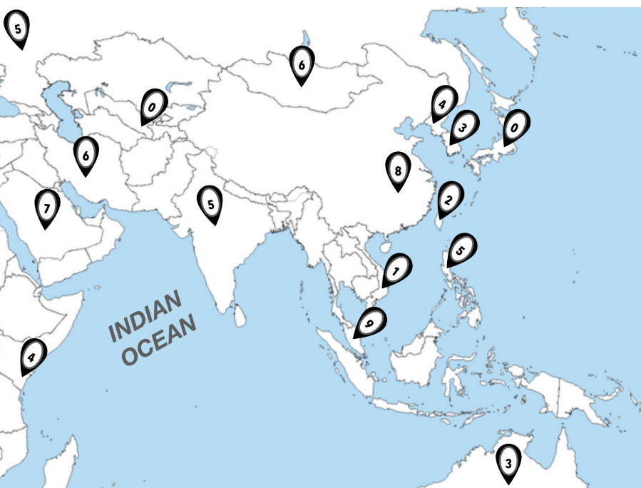 World History Map 2 Part 1 Quiz - By nicholasporretti