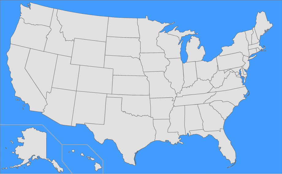 US National Lab States on a Map Quiz - By Tom_the_Terrible