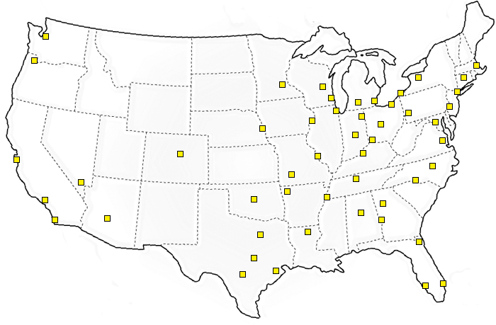 Fortune 500 on a Map Quiz - By zigga