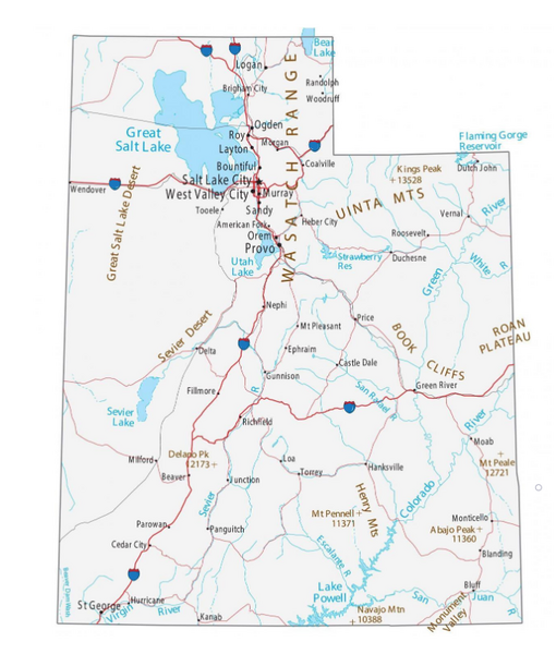 US Interstates: Utah Quiz - By Tenkmoves