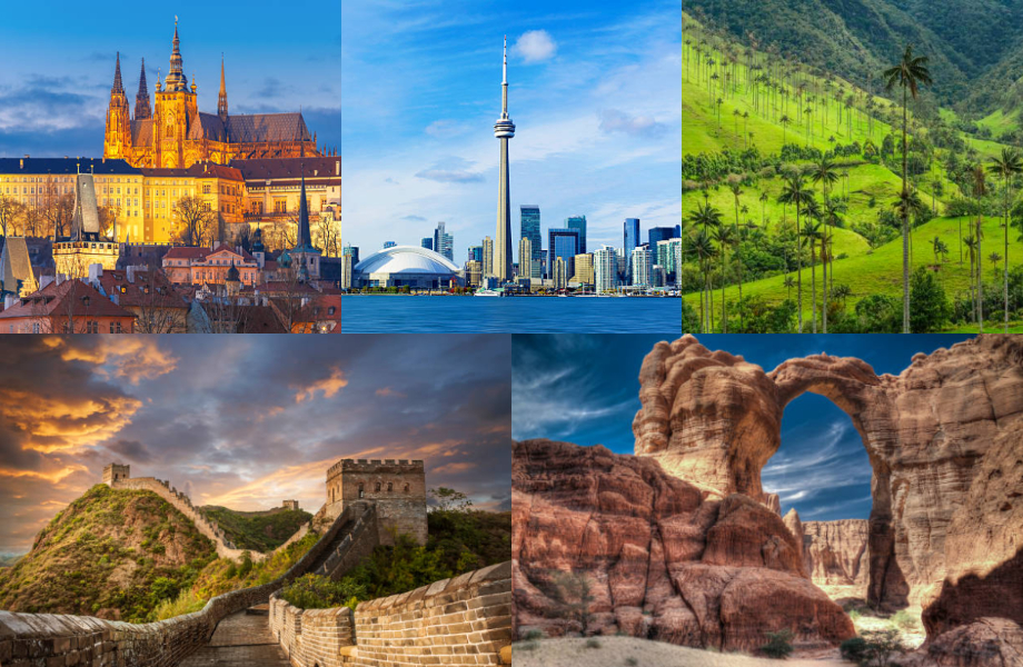 'C' Country Landmarks by Continent Quiz - By Pigeonface