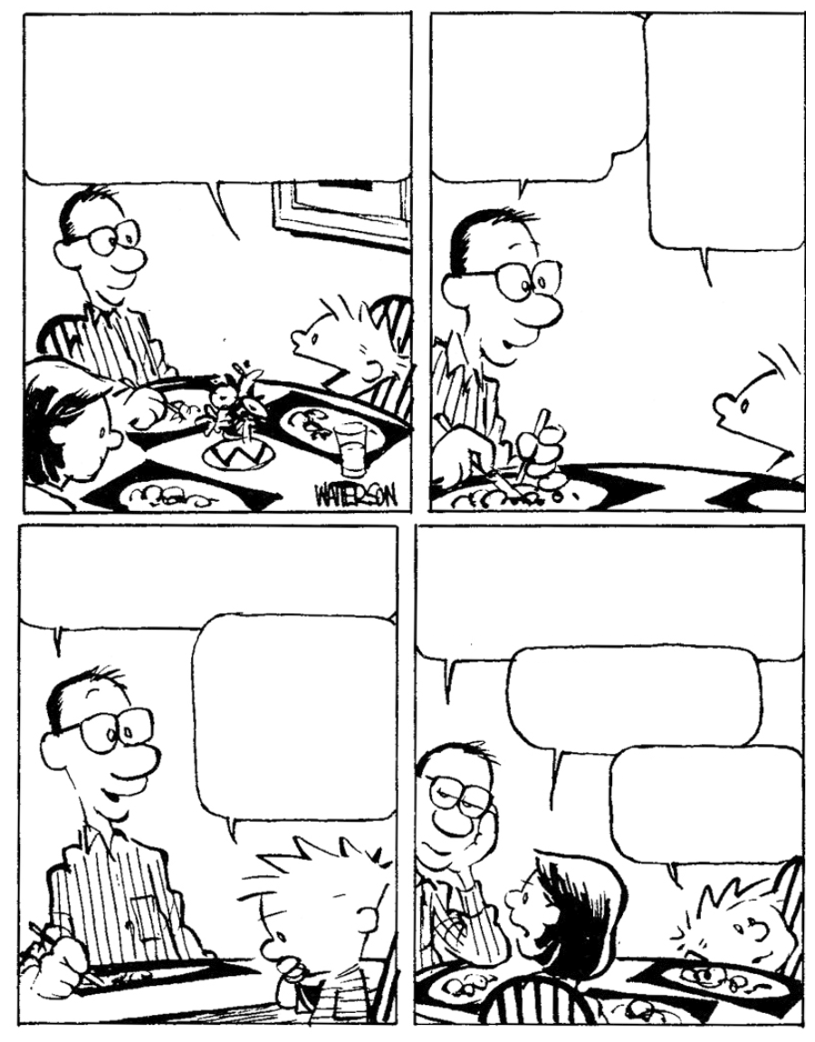 Comic Click: Dad Might Miss the Play! (C&H) Quiz - By sparkblip