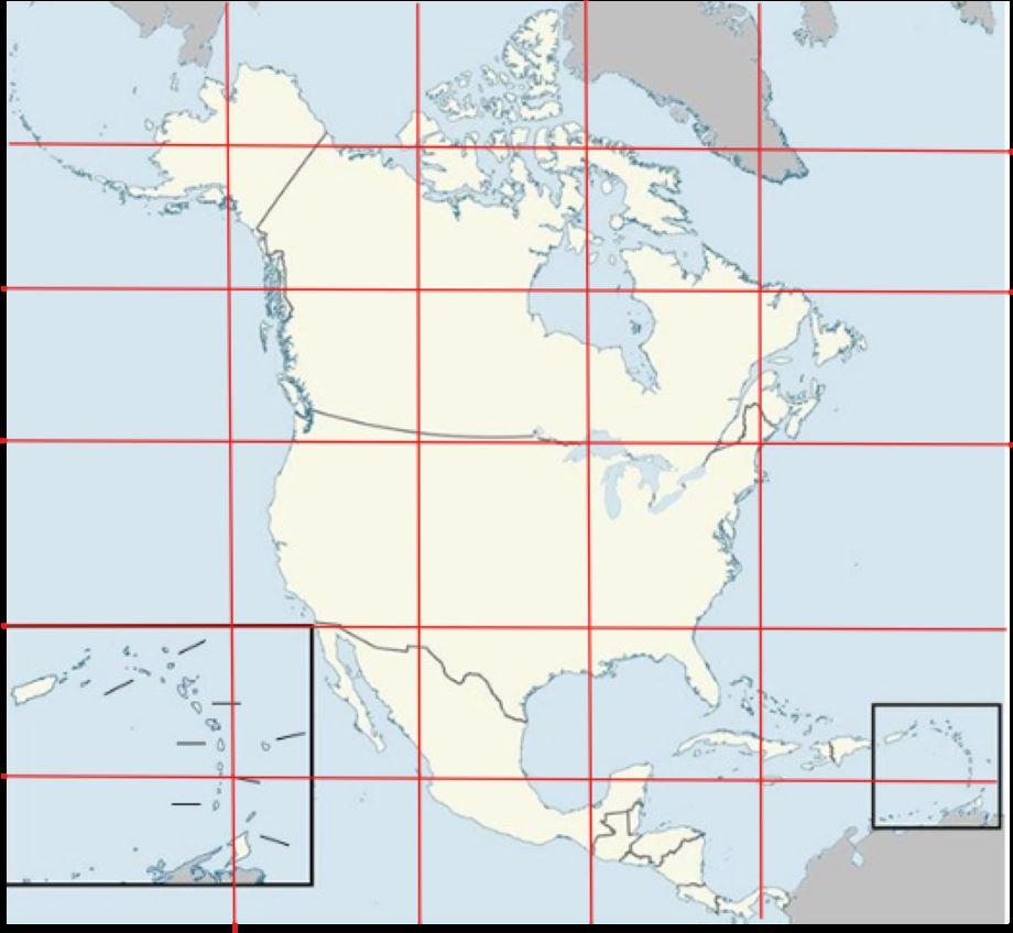 North America Grid E & F Quiz - By enoewilson