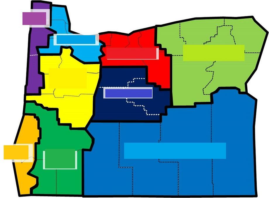 Regions of Oregon Quiz - By scole9179