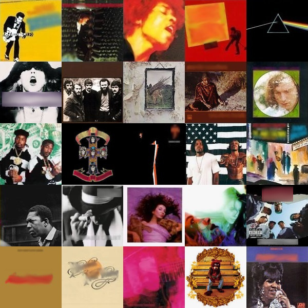 Pick the Greatest Albums (51-75) Quiz - By Noldeh