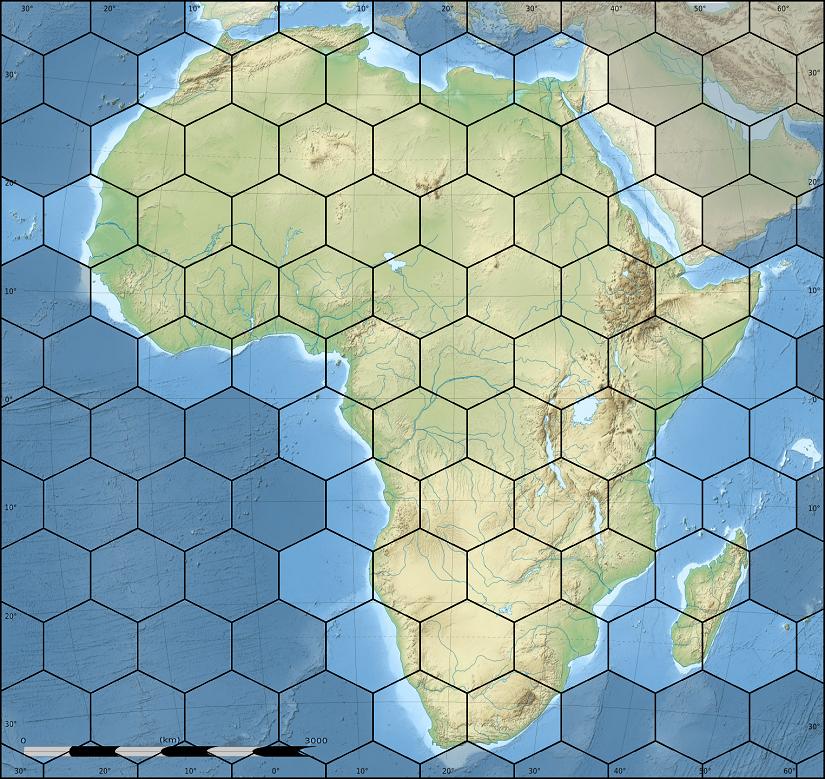 Fill the Hex Map of Africa Quiz - By Acntx