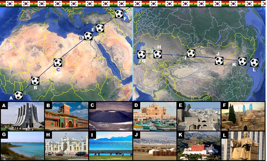 Between Accra and Seoul Quiz - By xyz_