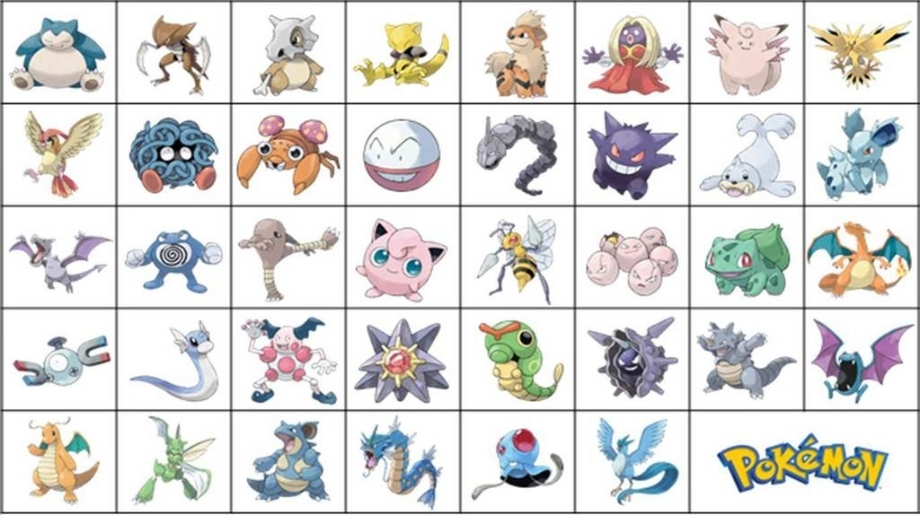 Pokémon Generation I Types (Pic Click) Quiz - By dlh1231