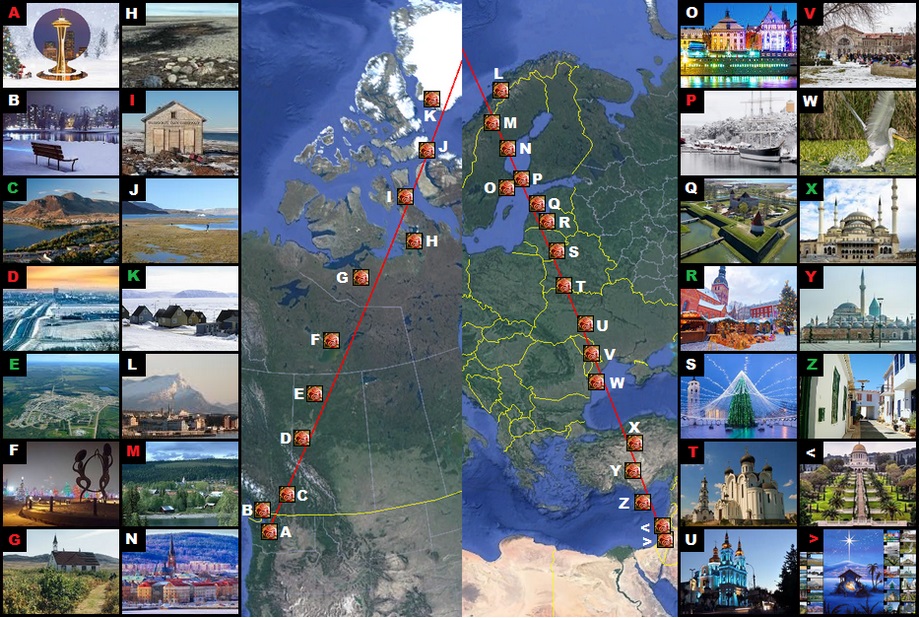 Between Bethlehem and Seattle Quiz - By xyz_