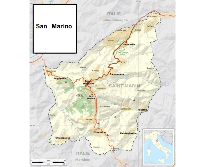 San Marino Physical Geography Quiz - By mucciniale