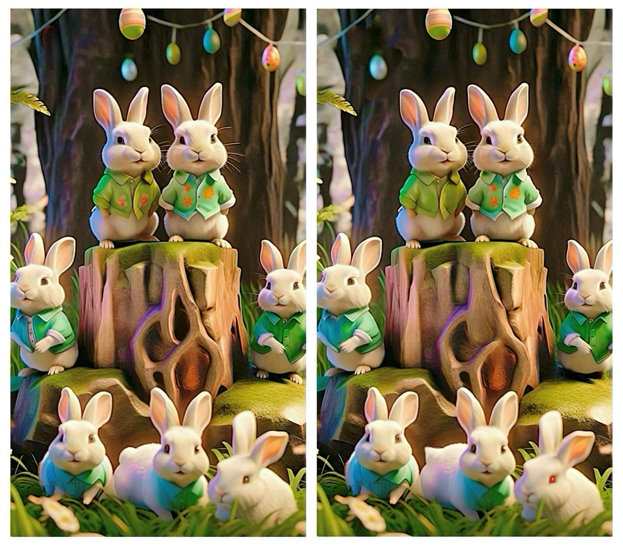Spot What's Different: Easter Bunnies Quiz - By BBoy77