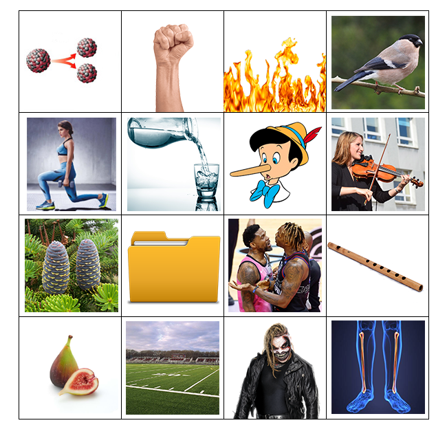 Words That Begin With 'Fi' Picture Click Quiz - By johncenafan612