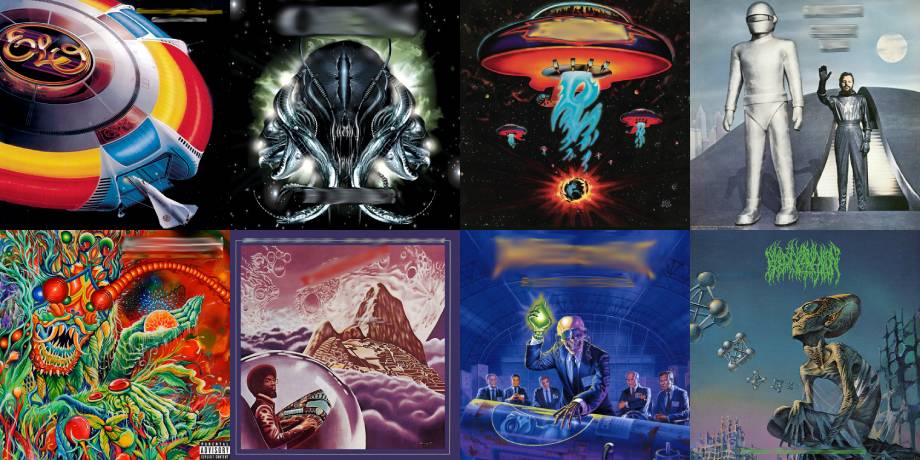 Aliens/UFOs on Album Covers Quiz - By Bernerner63