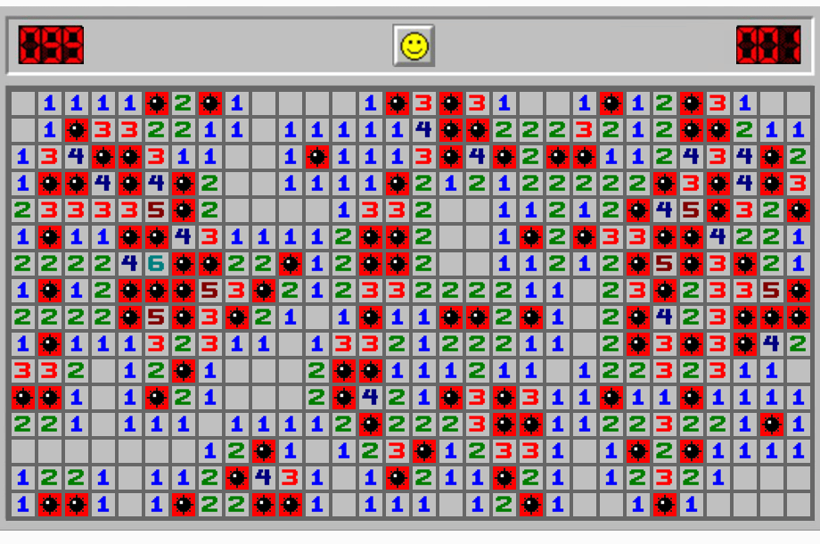 Minesweeper 001 (Expert) Quiz - By JoeCoolJRRT