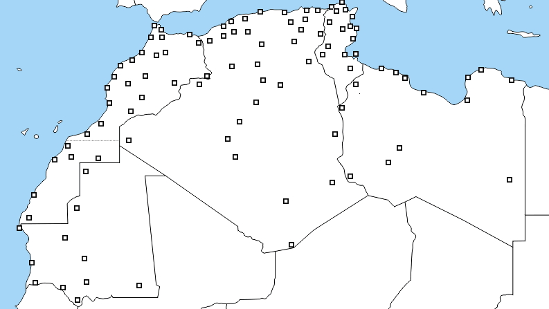 Place 100 Maghreb Cities on a Map Quiz - By victordedalus