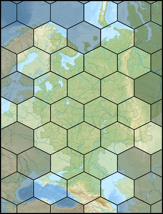 Fill the Hex Map of Russia (Europe) Quiz - By Acntx